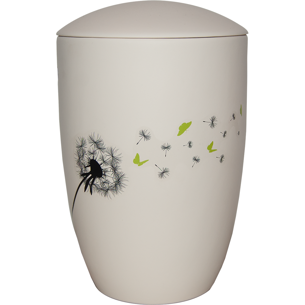 Keramik-Urne „Pusteblume und Schmetterlinge“, 300 mm, ø = 195 mm ...