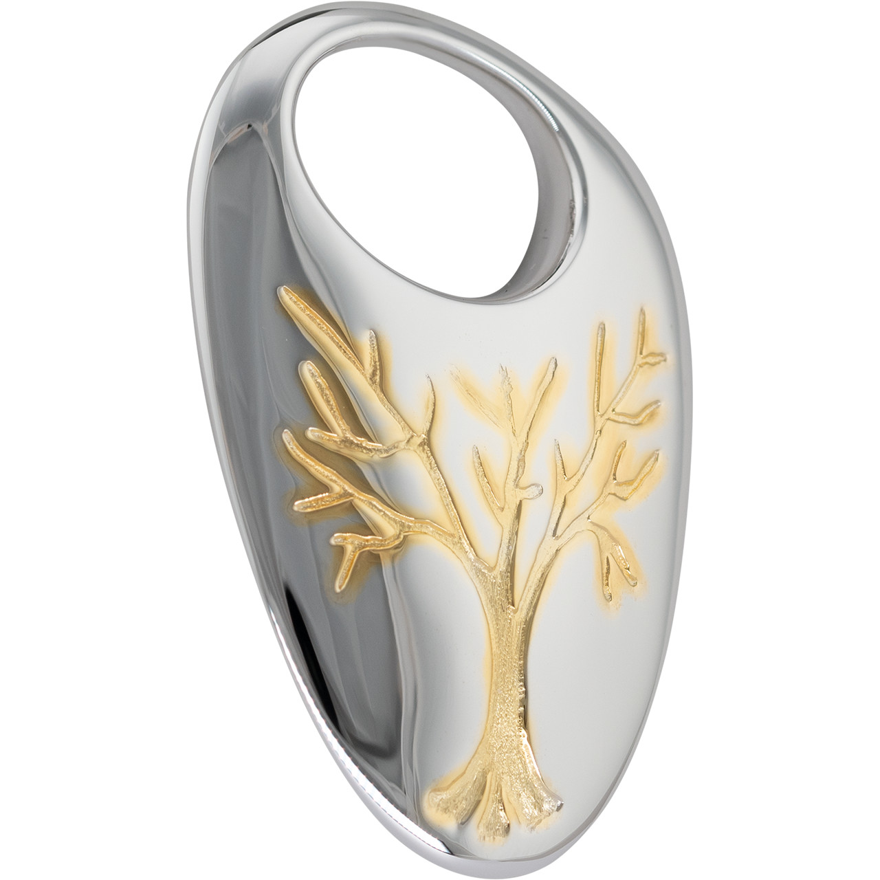 Amulett Goldener Baum aus 925 Sterling Silber | Erinnerungs-Schmuck ...